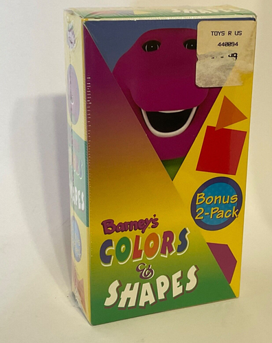 Barney The Dinosaur - Barneys Colors Shapes VHS, 1997, 2-Tape Set RARE ...
