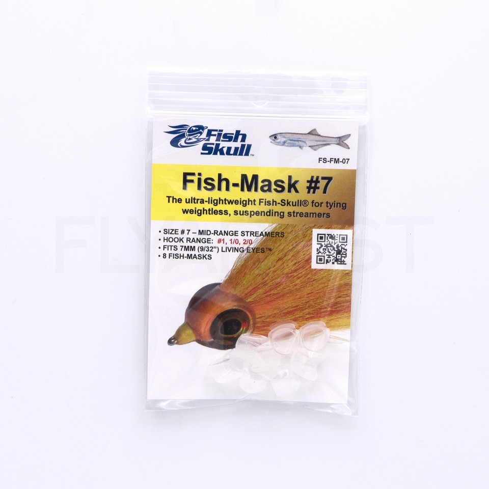 FISH SKULL FISH MASK - Fly Tying Clear Streamer Heads by Flymen - All ...