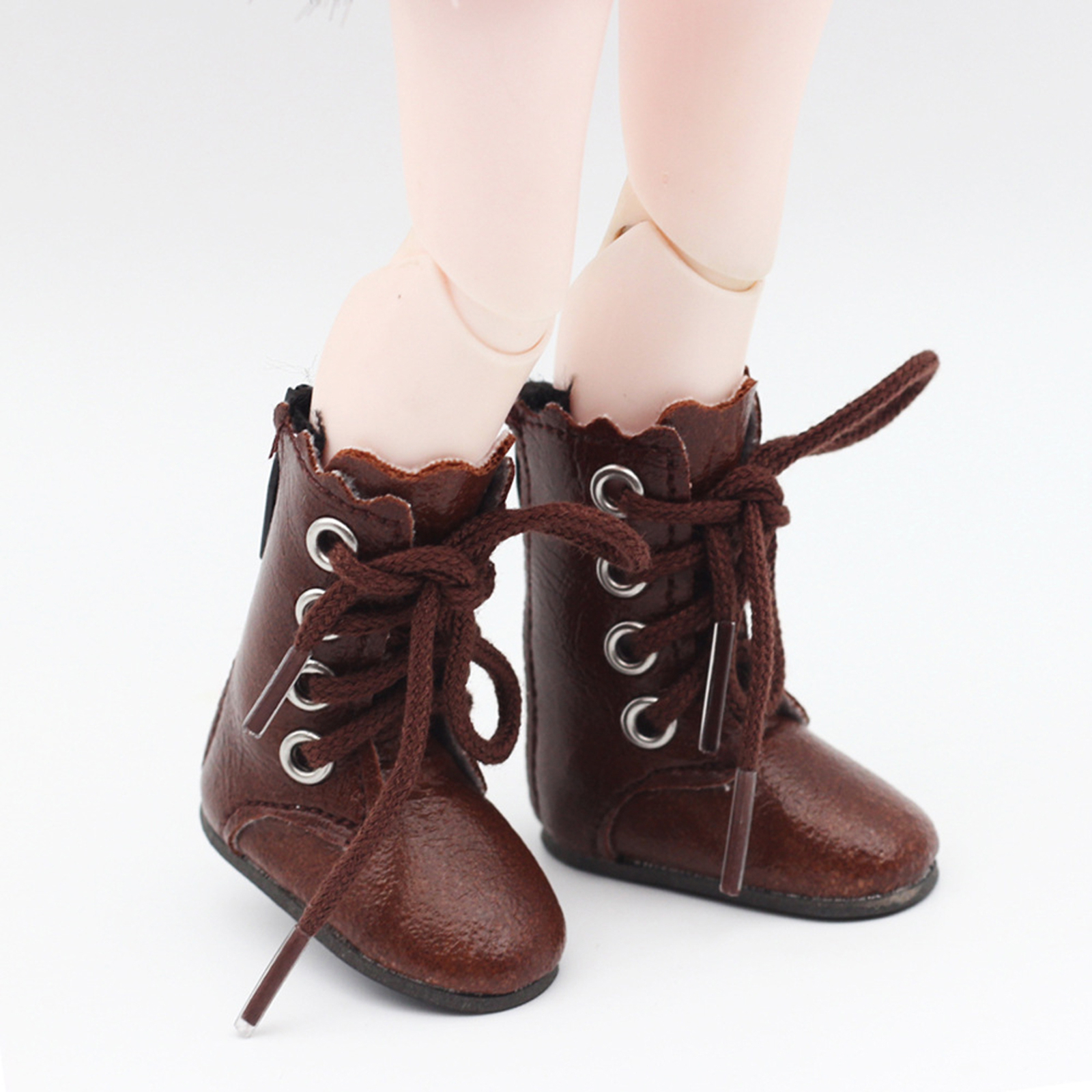 Realistic Mini Boots for Dolls Doll Trendy Faux Leather 1/6 Fine ...