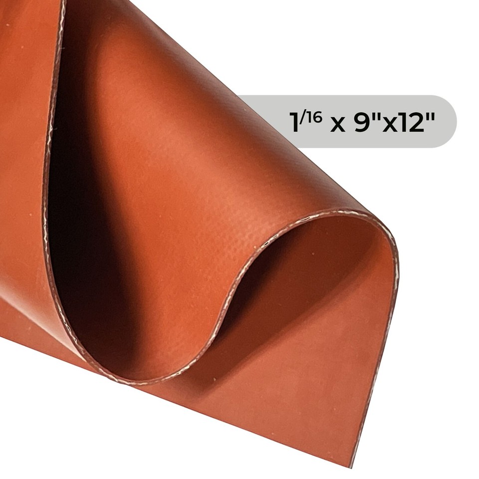 Red Fiber Reinforced Silicone Rubber Sheet 60A 1/16 x 9 x 12 Inch Made ...