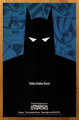 1998 Batman The Animated Series Print Ad/Poster BTAS Cartoon Network 90 ...