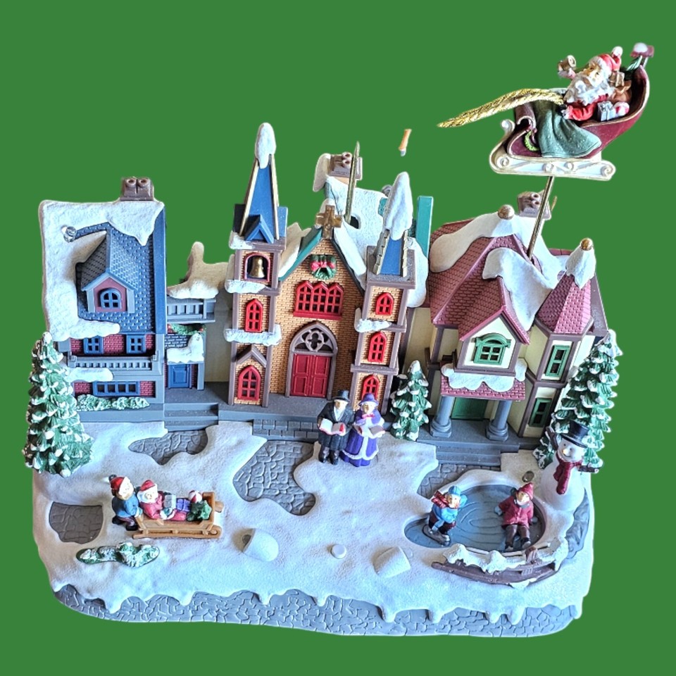 Eluceo In Motion Animated Christmas Holiday Village Lighted Corded ...