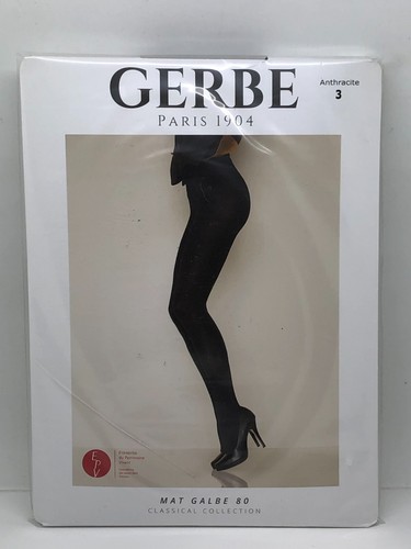 Collants Femme GERBE Mat Galbe 80 Taille 3 couleur Anthracite Neuf ...