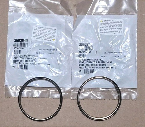 Pack of 2 Cummins® Genuine 3683940 Exhaust Manifold Seals. | eBay