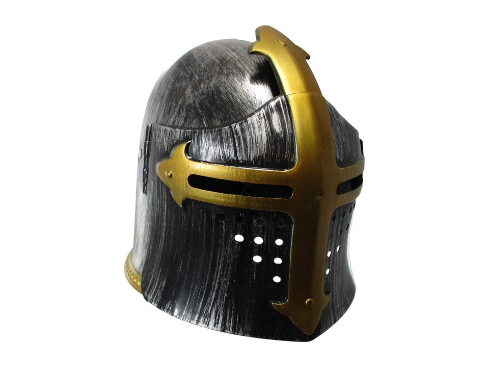 Adult Child Medieval Jousting Templar Knight Crusader Helmet Armor Mask ...