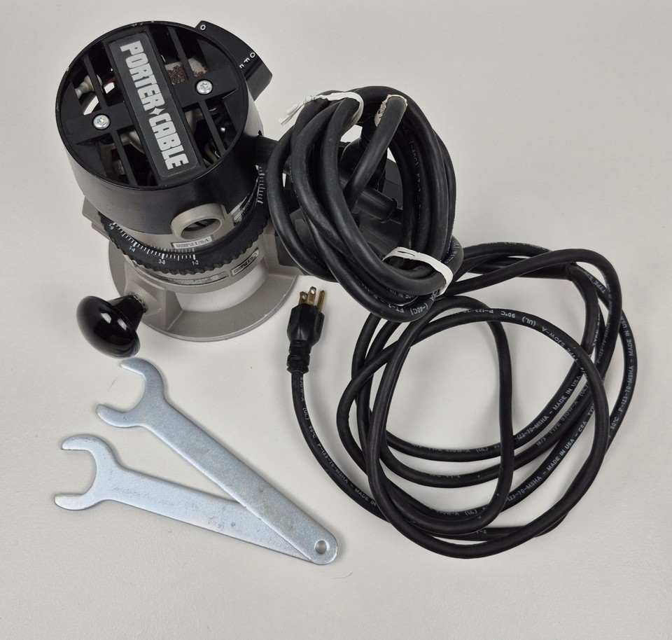 PORTER CABLE 6902, 6911 Base, Heavy-Duty 10A Router USA w/ 2 Wrenches ...