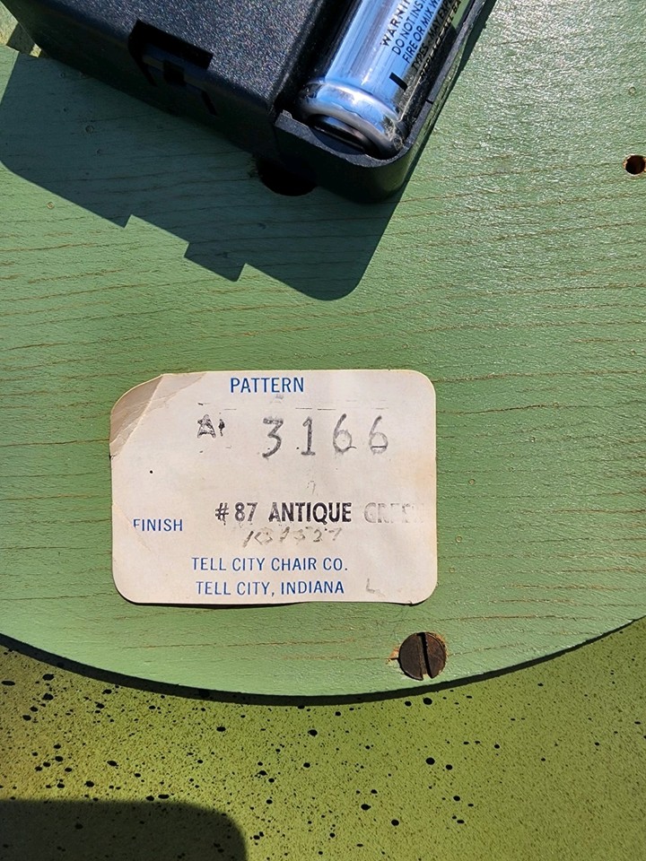 Vintage Tell City Wall Clock 3166 #87 Antique Green MCM | eBay