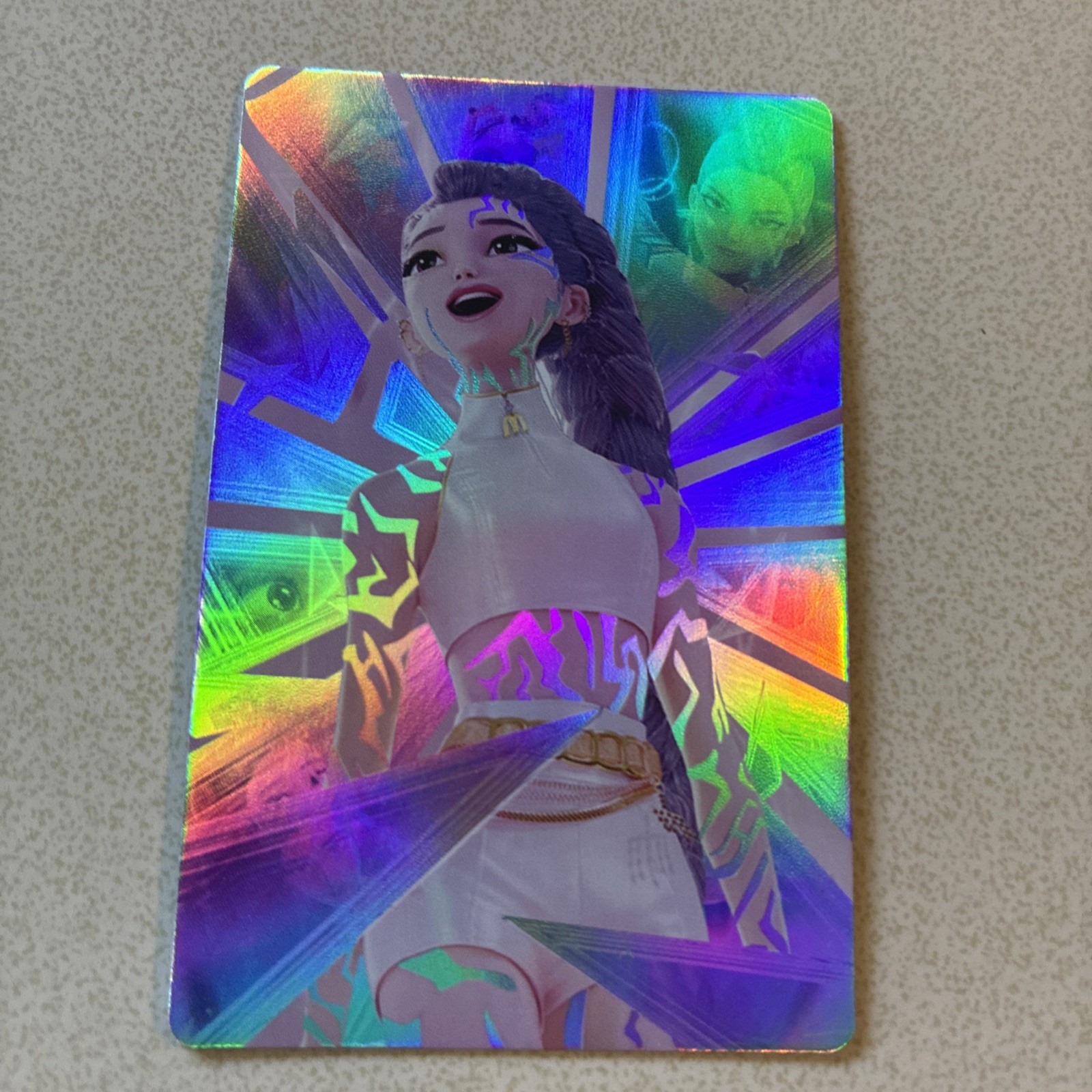 McDonalds KPOP DEMON HUNTERS Huntrix Meal RUMI Card Holo Triple Star ...