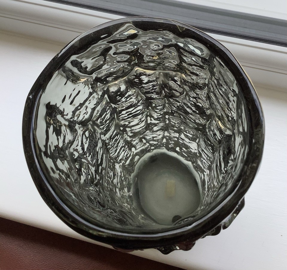 WHITEFRIARS LARGE size Willow bark vase, 23cm, by Geoffrey Baxter ...