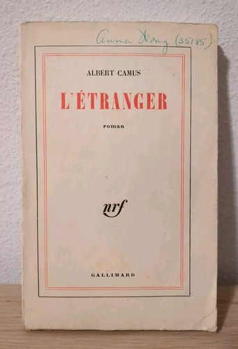 L'etranger The Stranger - Albert Camus Gallimard - Rare Early French ...