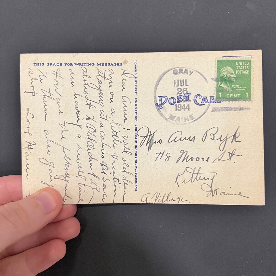 St Margarets Church Old Orchard House Beach Maine 1944 Vintage Postcard ...