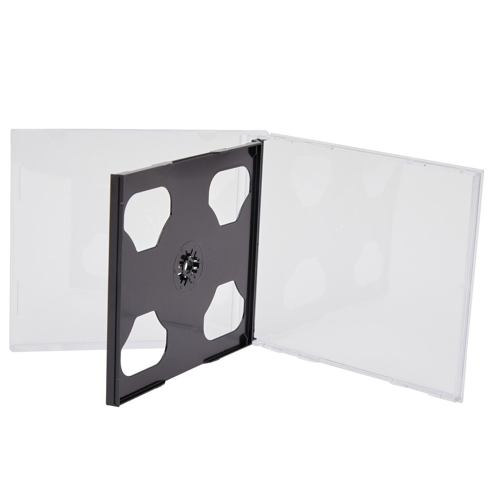 Double CD Jewel Cases with Black Tray Standard Empty New Replacement ...