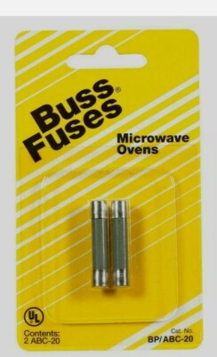 Bussmann Buss ABC Microwave Oven Fuse 20 Amp 250V 2 pk Ceramic BP/ABC ...