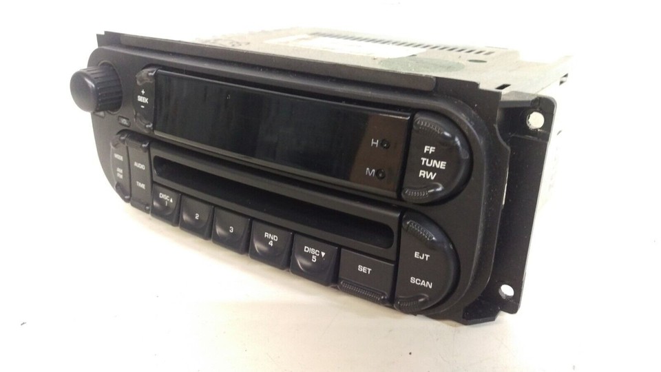 02-07 Dodge Ram Dakota Caravan Chrysler Jeep Dash radio single AM FM CD ...
