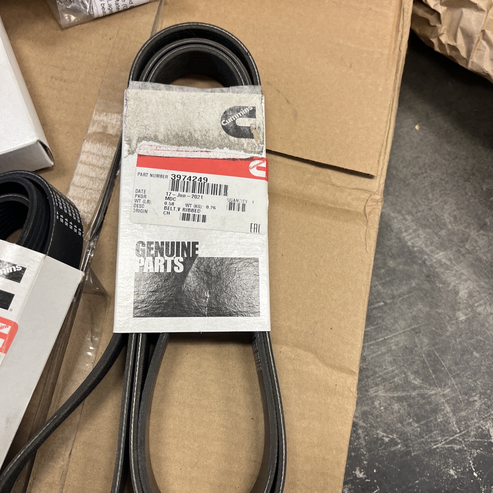 Genuine Cummins 3974249 Belt V Ribbed for sale online | eBay