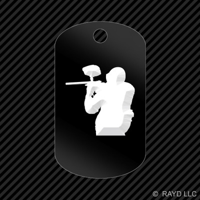 Paintball Keychain GI dog tag engraved many colors #2 | eBay