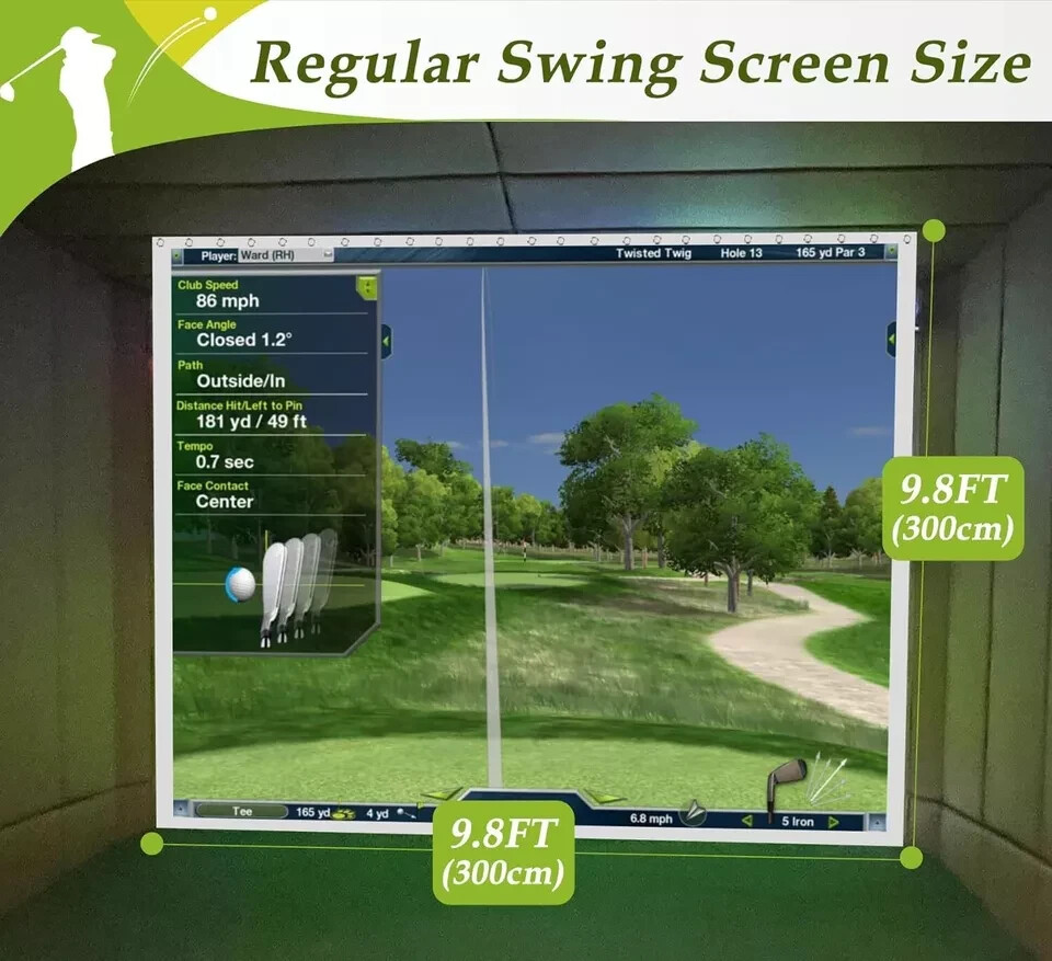 Gagalileo Golf Simulator Impact Screen, Golf Projection Screen ...