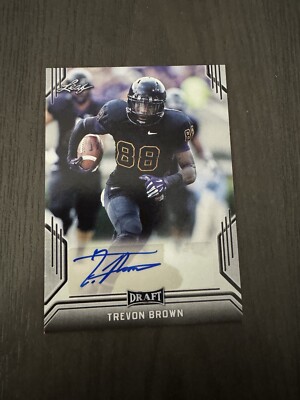 2019 Leaf Draft Autographs #BA-TB2 TREVON BROWN Signed Auto ROOKIE Card RC | eBay
