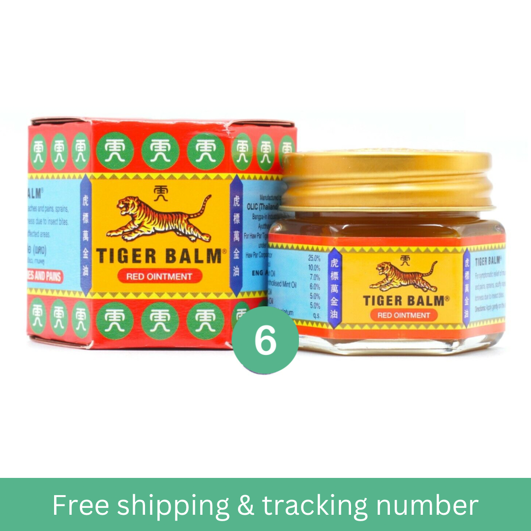 Tiger Balm Red Massage Relaxing Balm Thai Herbal Aroma 6x10 g. | eBay