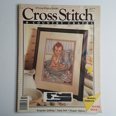 Cross Stitch & Country Crafts Magazine September October 1990 Santa ...