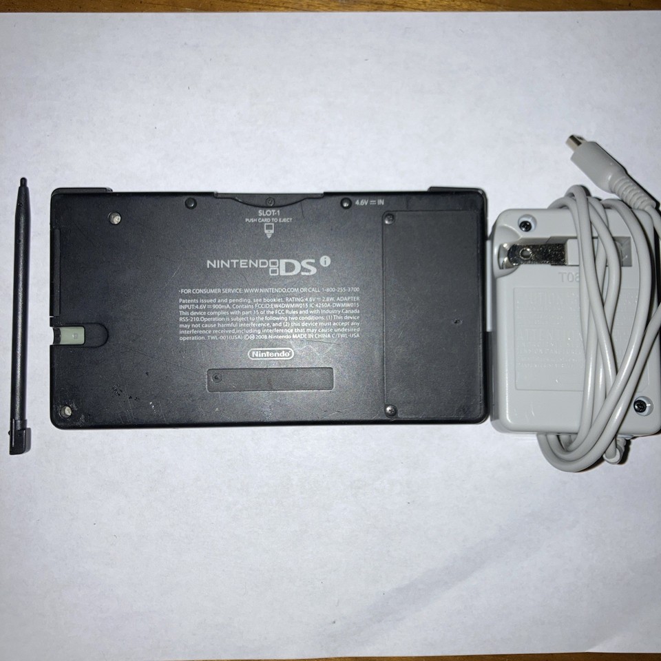 Nintendo DSi Matte Black Handheld Console System - Comes with Stylus ...