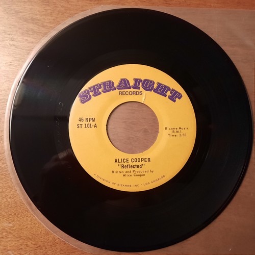 ALICE COOPER Reflected/Living with Promo Sticker! 1969 Straight Records ...