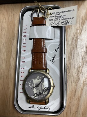 Legends Of Baseball Babe Ruth Watch New In Case | eBay