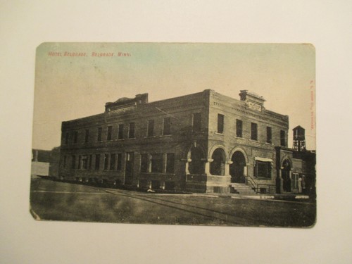 Belgrade Minnesota Postcard Hotel Belgrade 1909 MN | eBay