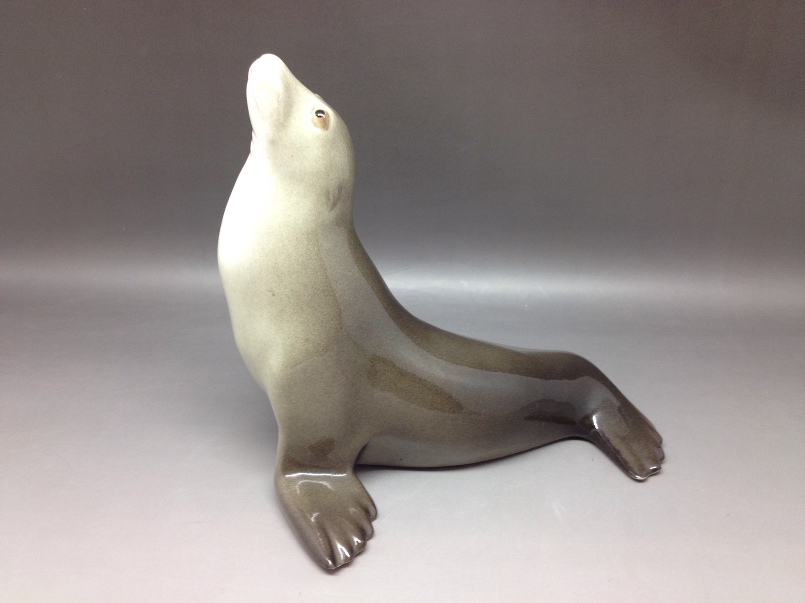 Seal / Sea Lion Figurine Made In Russia. Lomonosov (?) | eBay