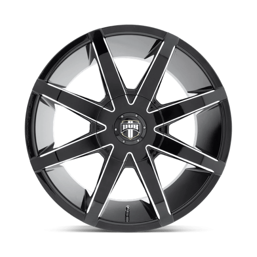 DUB S109 Push Gloss Black Milled 1-Piece Rim: 20x8.5, 6x135/6x139.7/6x5 ...