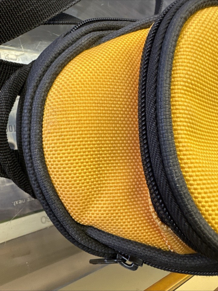 Gameboy Advance SP Travel Bookbag Case Yellow And Black Nylon | eBay
