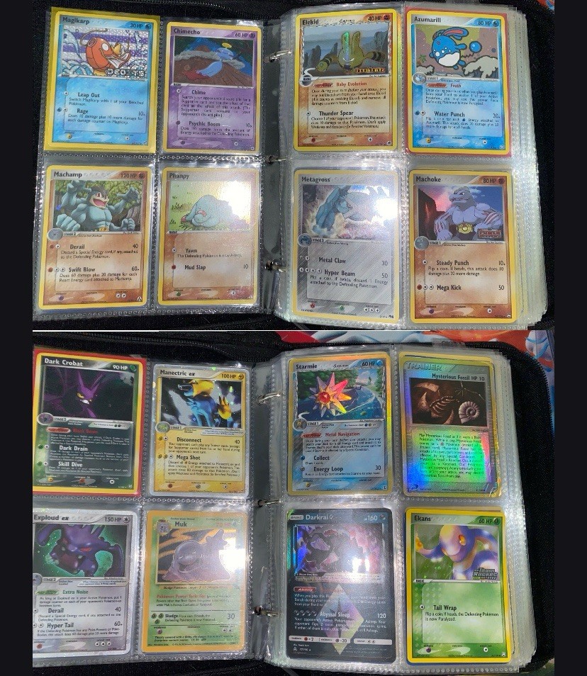 Pokemon Binder Collection Lot - 128 cards - vintage - Ex - Full Art and ...