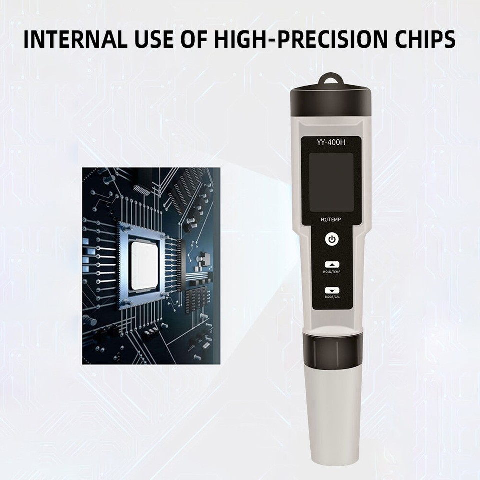 4 In 1 Portable Tem H2 Orp Ph Meter Dissolved Hydrogen Test Water ...