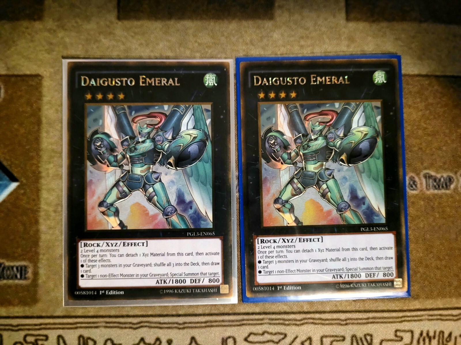 YUGIOH TCG 2X DAIGUSTO EMERAL PGL3-EN065 GOLD 1ST EDITION | eBay