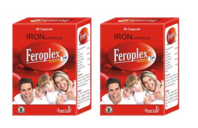 Feroplex (100 Capsules) Natural Iron Supplements for All Age UNISEX | eBay