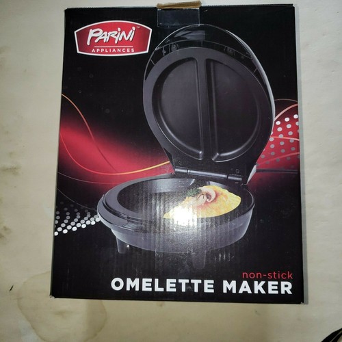 Parini Appliances Black Non-Stick Omelette Maker Electric New In Box ...