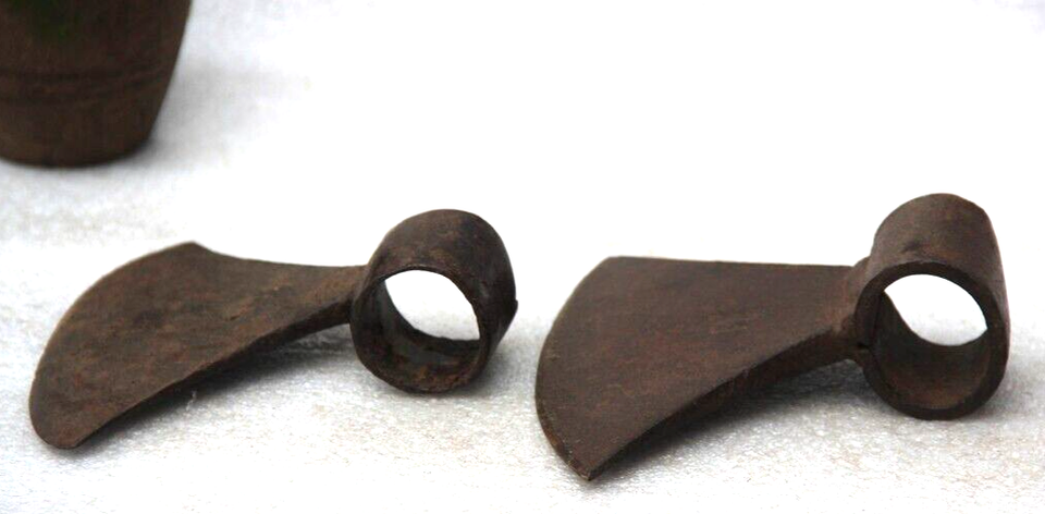 1850's Antique Hand Forged Solid Iron Axe Head Nice Shape Old Original ...