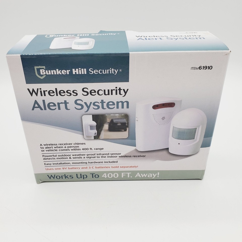 Bunker Hill Wireless Security Alert System Indoor Or Outdoor Range 400 ...