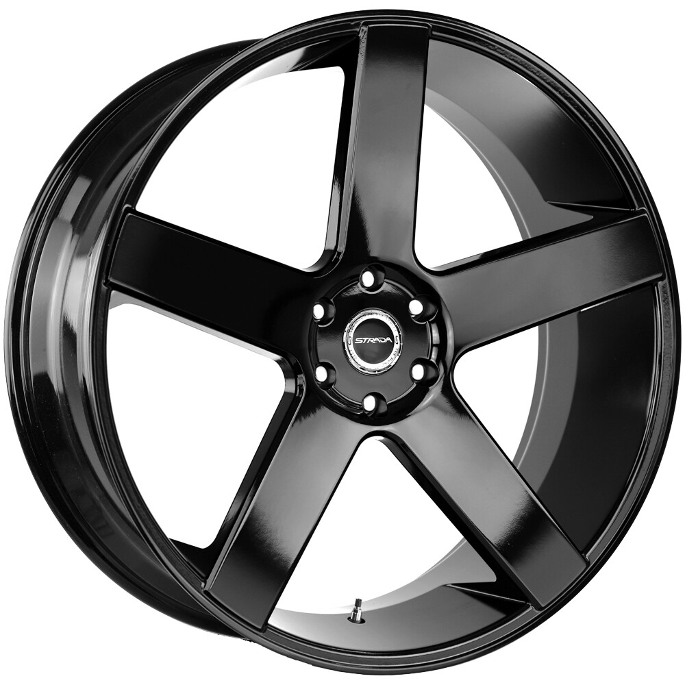 (Set-4) Strada S35 Perfetto 24x10 6x135 +24mm Gloss Black Wheels Rims ...