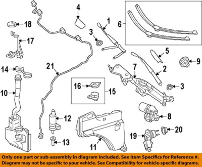 MERCEDES OEM 12-19 GL350 Wiper Washer Components-Reservoir Assy ...