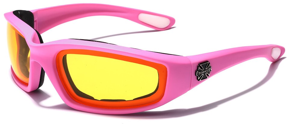 Chopper Night Vision Pink Sunglasses Sport Motorcycle Riding Men Women ...