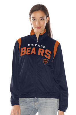 Chicago Bears Women's "Primetime" Full Zip Team Color Track Jacket | eBay