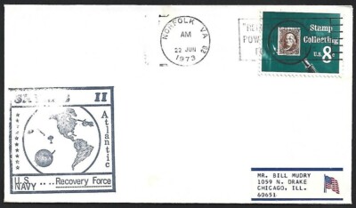 US SPACE - Jun 22 1973 SKYLAB II Recovery Force cover Norfolk, VA | eBay
