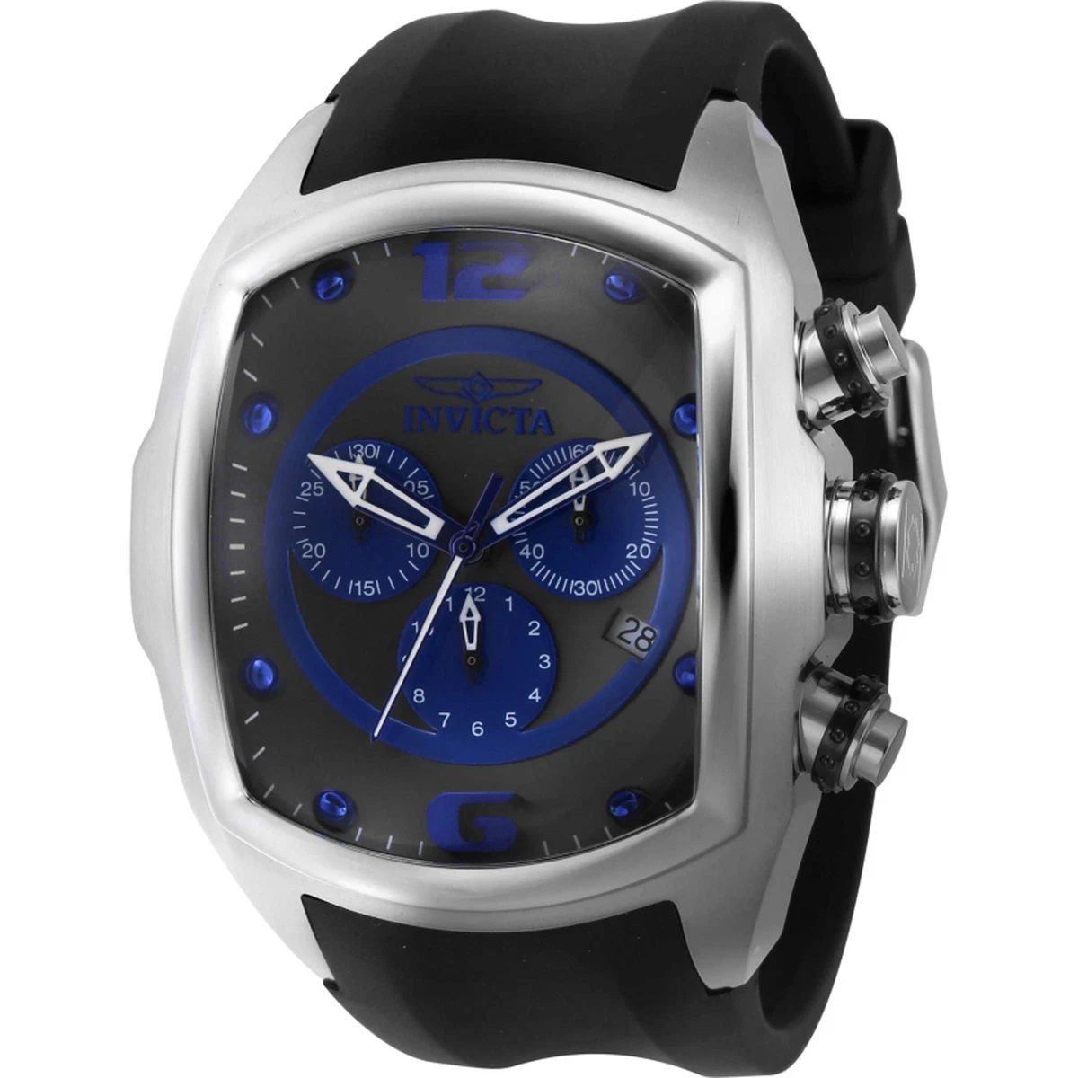 Invicta Lupah Revolution Blue Rubber Men's Chronograph