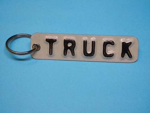 Handmade TRUCK License Plate Keychain Key Ring - Cut from Real License ...