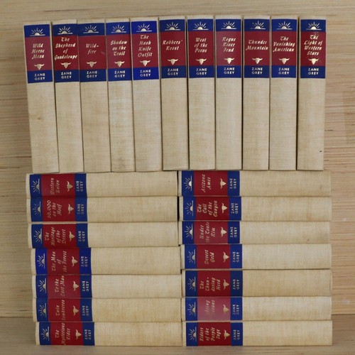 VTG Lot of 25 ZANE GREY Western Books Novels Black's Readers Hardcover ...