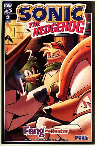 SONIC The HEDGEHOG FANG THE HUNTER Mini Series Comic Book IDW #2-B Feb ...