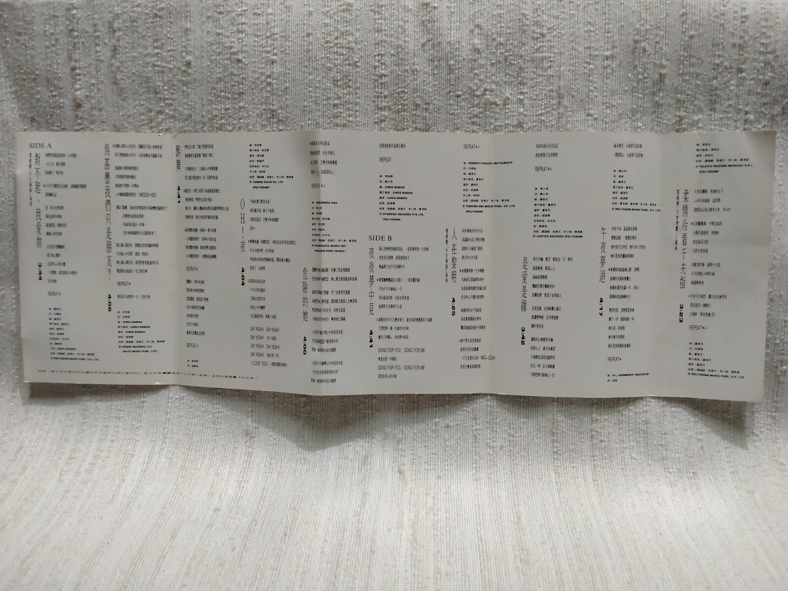 Leon Lai (Li Ming) Its Love. Its Destiny 1991 Super star in China ...