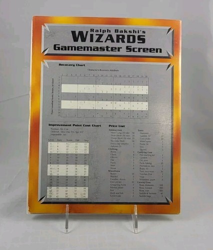 Ralph Bakshi's Wizards - Game Master Screen (1992) | eBay