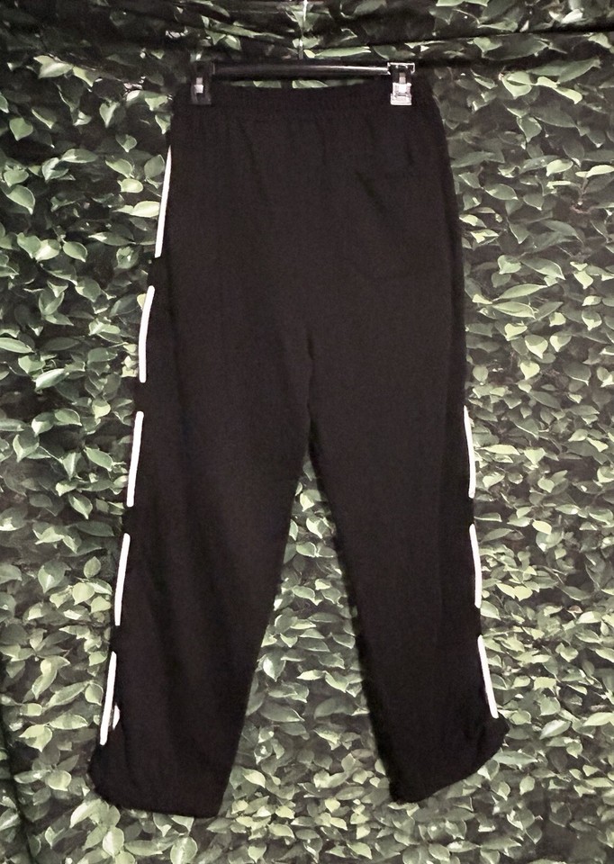 Tide Eku Sweatpants Black Drawstring Pockets Rope Accent Sides Junior ...